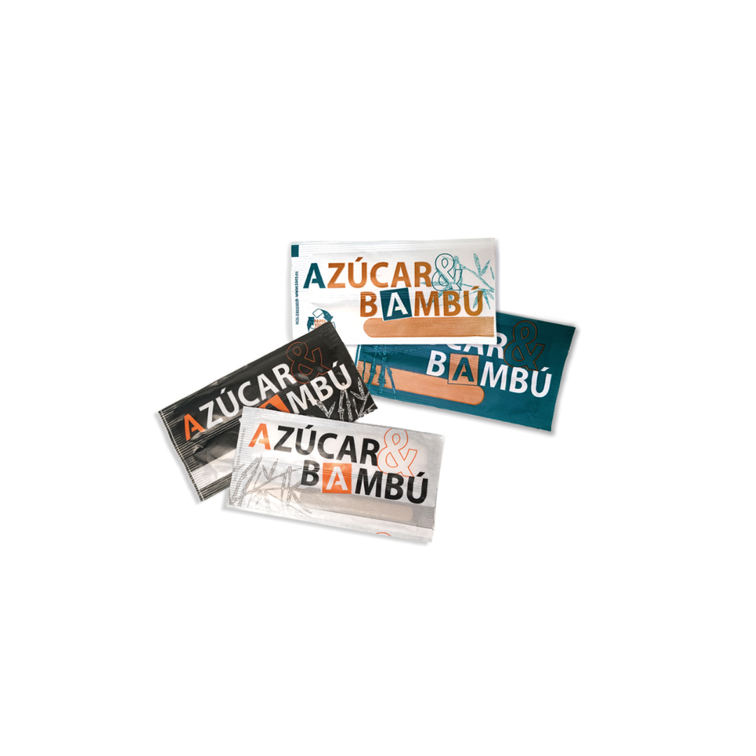 SOBRE DE AZUCAR BLANCO+AGITADOR BAMBÚ 7GR (C/1000)